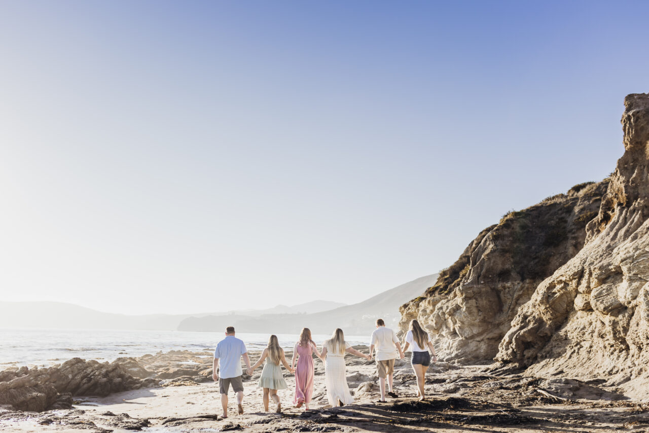 Dreamy Sunset Family Session at Shell Beach - Little Magnolia ...
