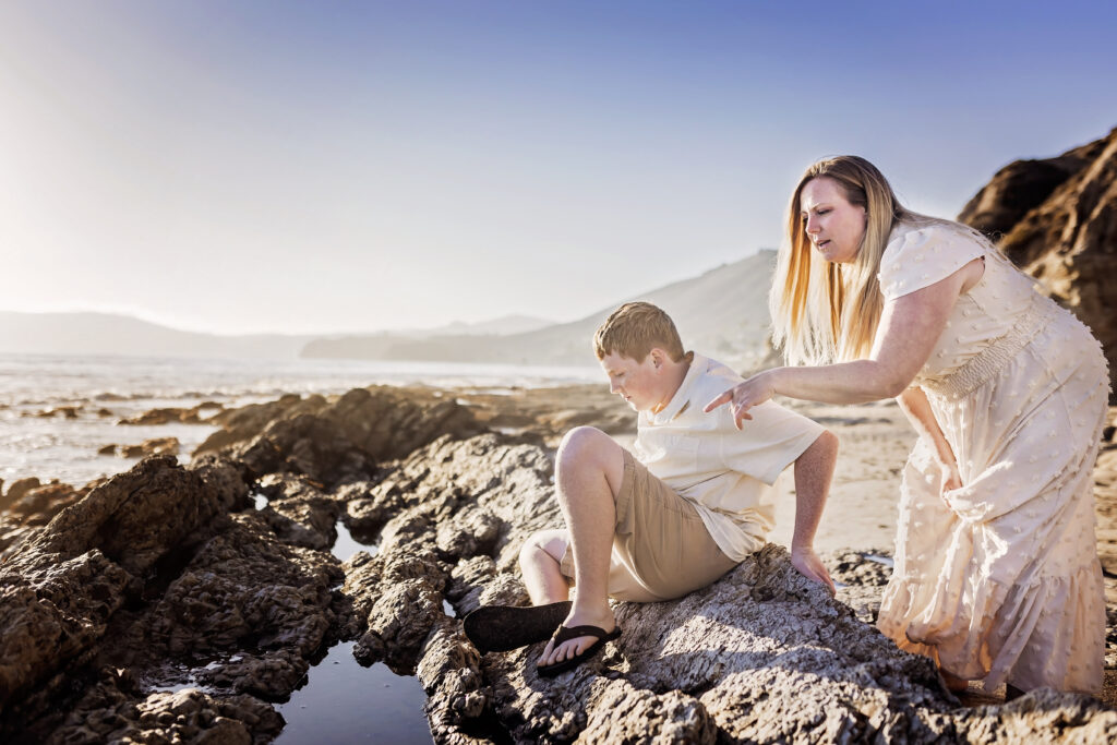 Dreamy Sunset Family Session at Shell Beach - Little Magnolia ...