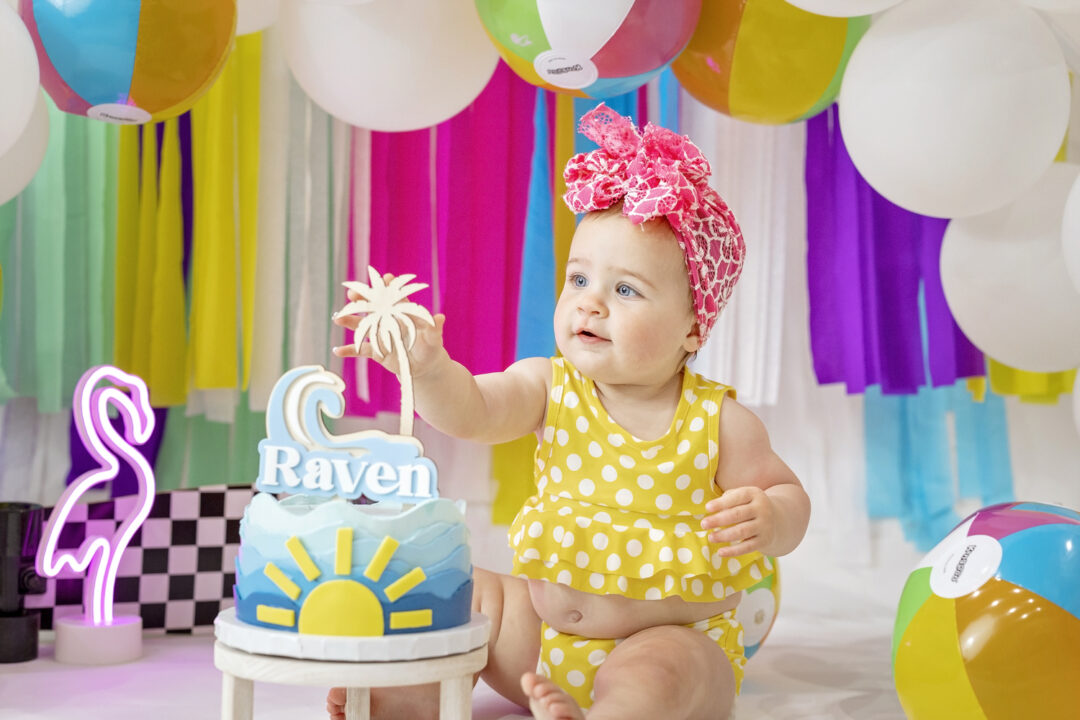 One Year Old Photoshoot Ideas - Little Magnolia Photography Studio